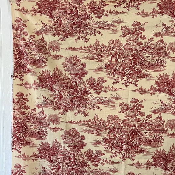 Waverly | Other | Lh Woodland Toile Lauren Hancock Waverly Red Ecru ...